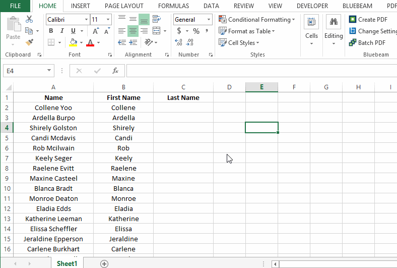2 Ways To Flash Fill In Excel