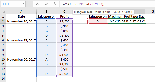 Excel Max If Hanxngde