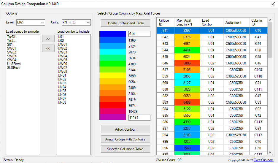 ETABS Column Design Companion | EXCEL CRIB